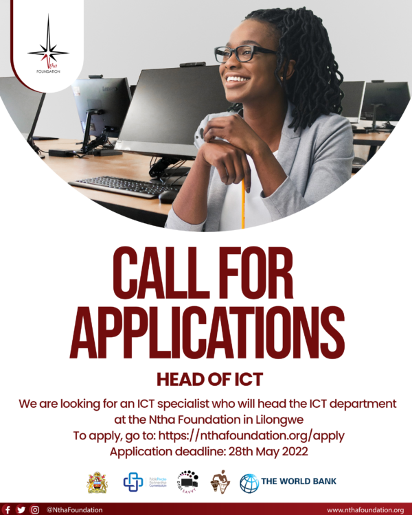 Call for Applications | Head of ICT - Ntha Foundation